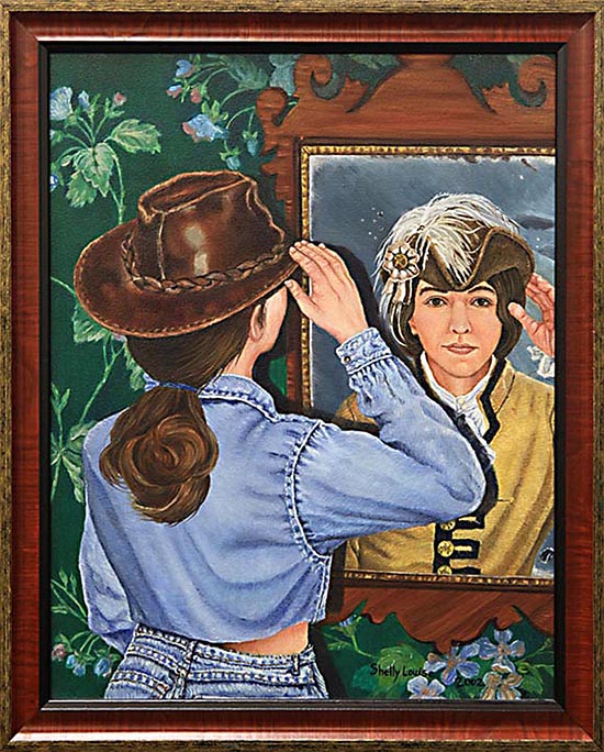 "The Looking Glass" - Self Portrait - Stories in Paint